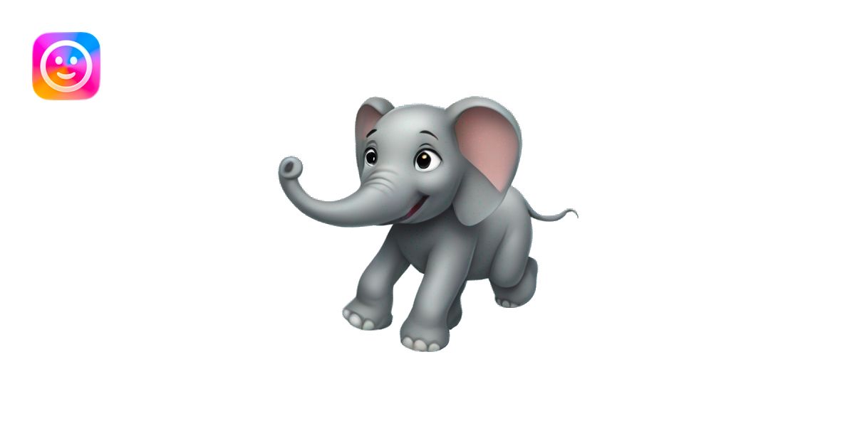 baby elephant crawling in a pool emoji | AI Emoji Generator