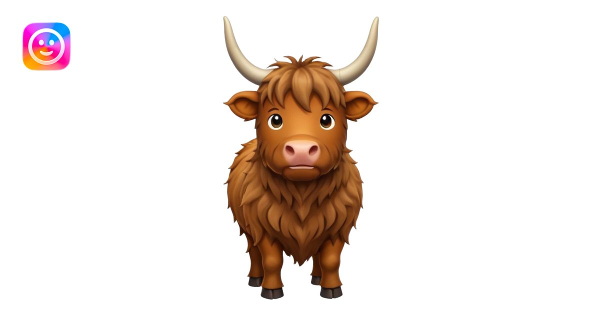 highland cow emoji | AI Emoji Generator