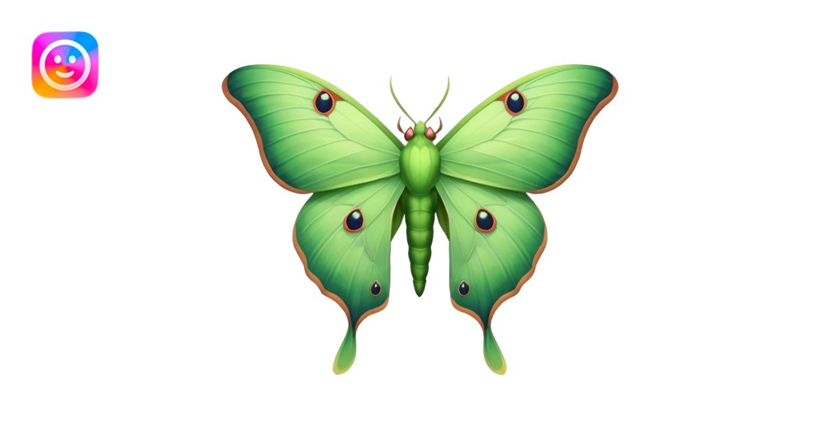 Luna moth emoji | AI Emoji Generator