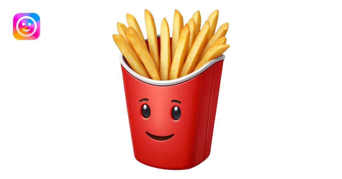 fries in a red container emoji | AI Emoji Generator