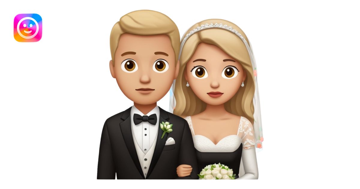 confused newlywed couple emoji | AI Emoji Generator