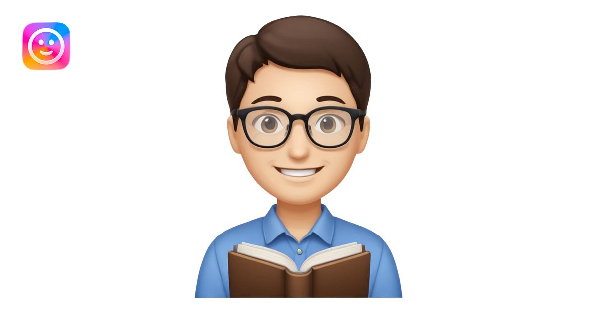 Bookstore Clerk emoji | AI Emoji Generator