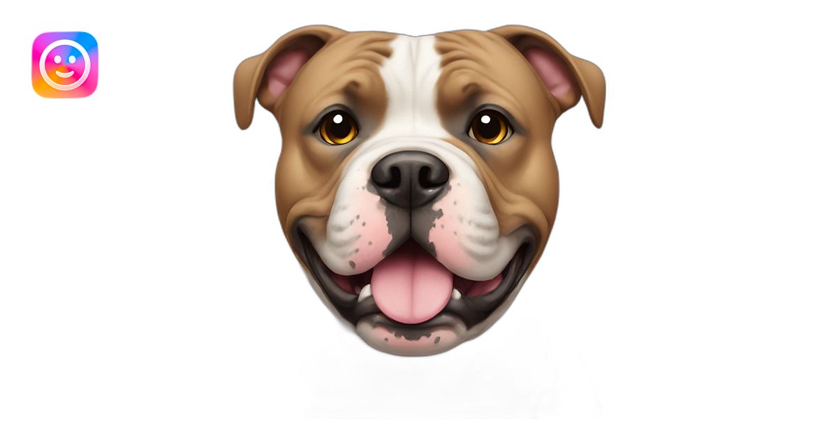 American bully in love emoji | AI Emoji Generator