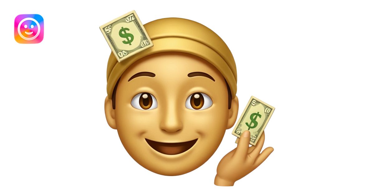 THE MONEY EMOJI DOING THE SIX SEVEN MEME emoji | AI Emoji Generator