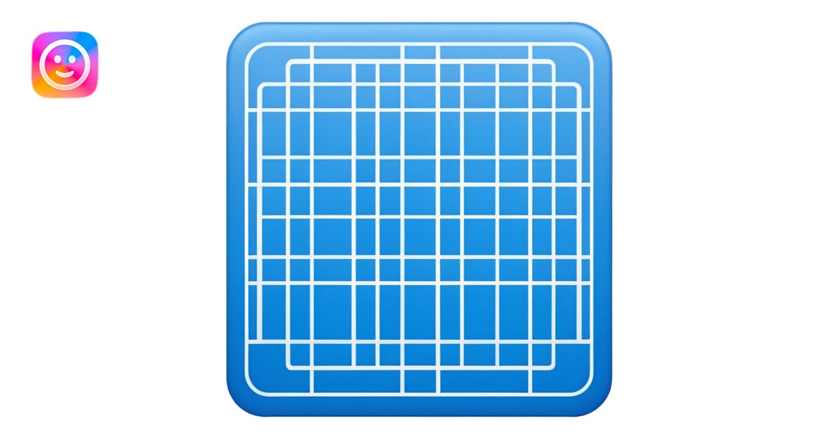 mac os icon grid tool blueprint emoji | AI Emoji Generator