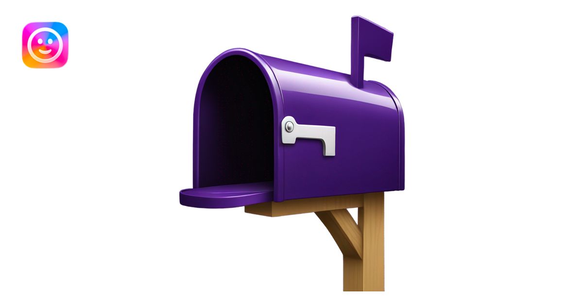 Dark Purple Mailbox emoji | AI Emoji Generator