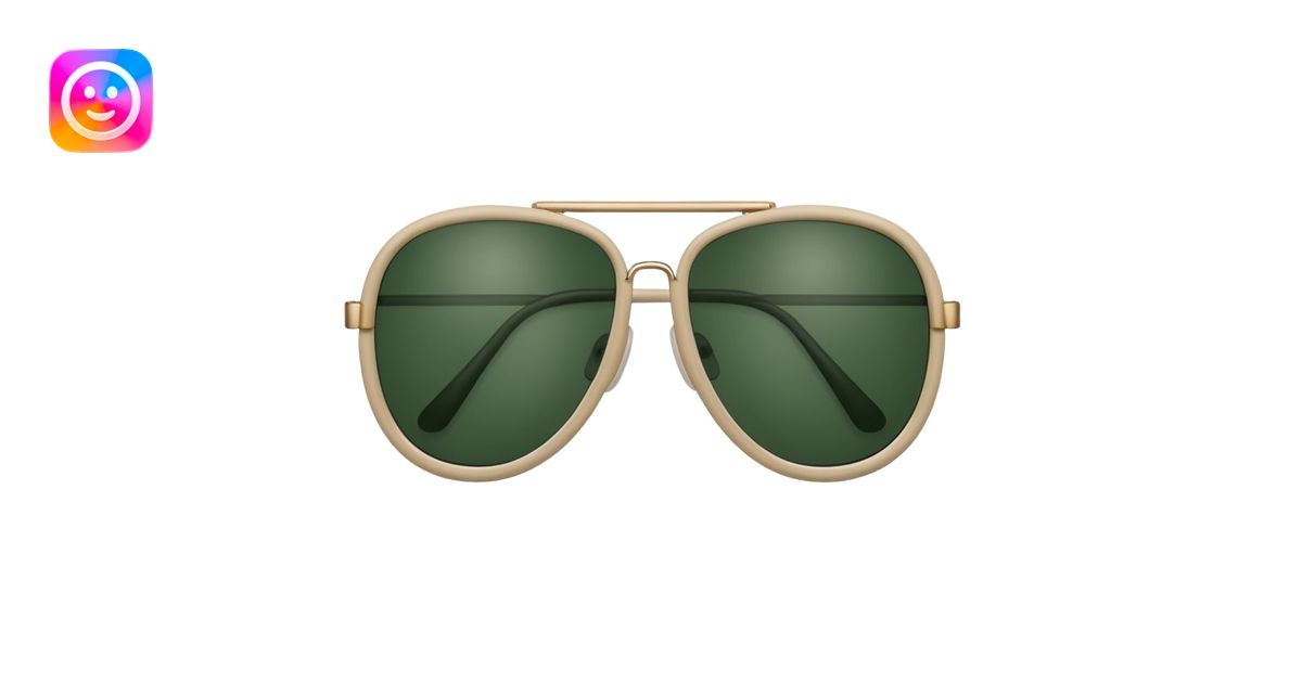minimalist aviator sunglasses with light beige frame and dark green ...