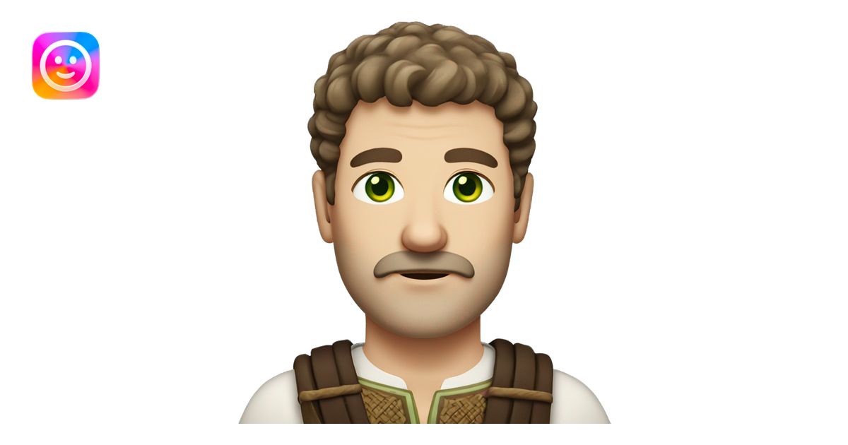anglo saxon man, 80-20 brown hair part and stubble with moustache ...