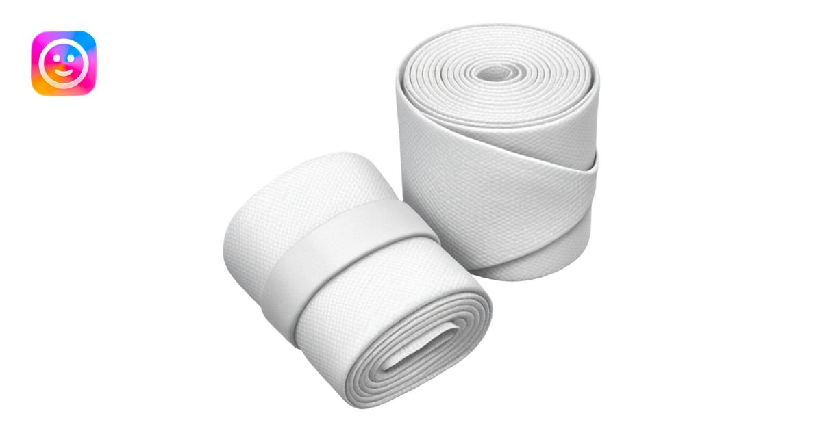 boxing hand wraps object icon, rolled athletic bandage for hands, white ...