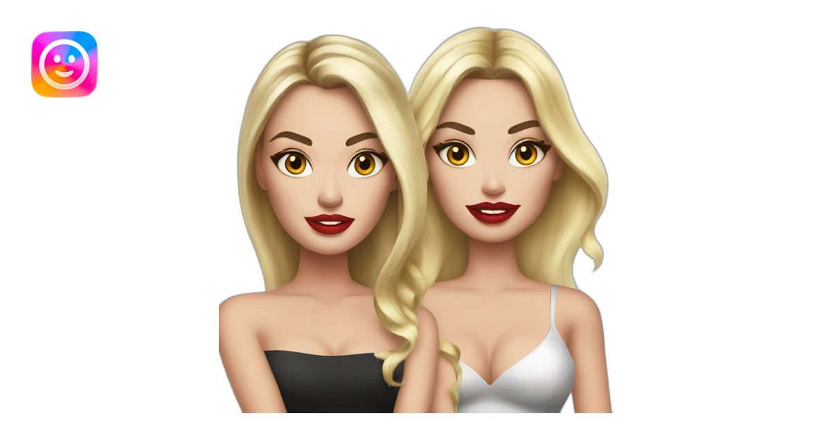 Margot robbie and megan fox emoji | AI Emoji Generator