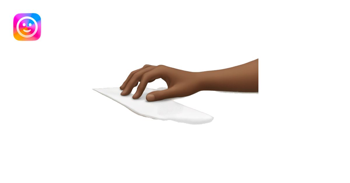hand resting on a table emoji | AI Emoji Generator