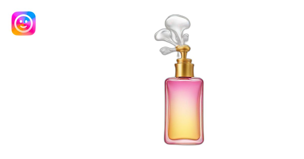 Perfume bottle spraying emoji | AI Emoji Generator