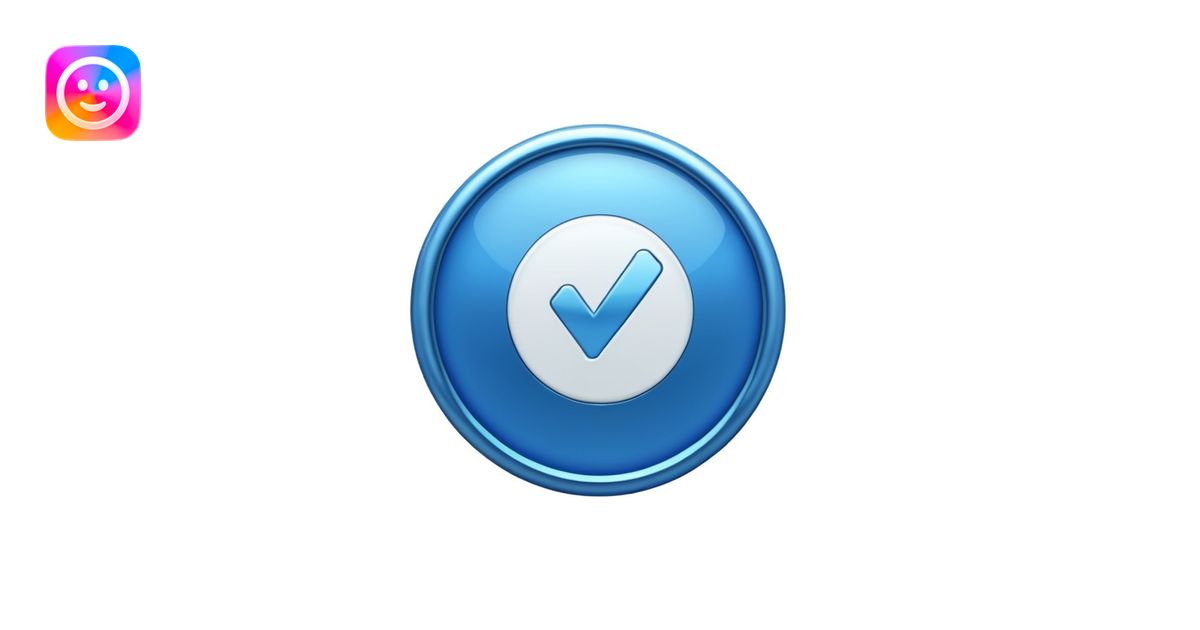 Create a verification badge emoji emoji | AI Emoji Generator