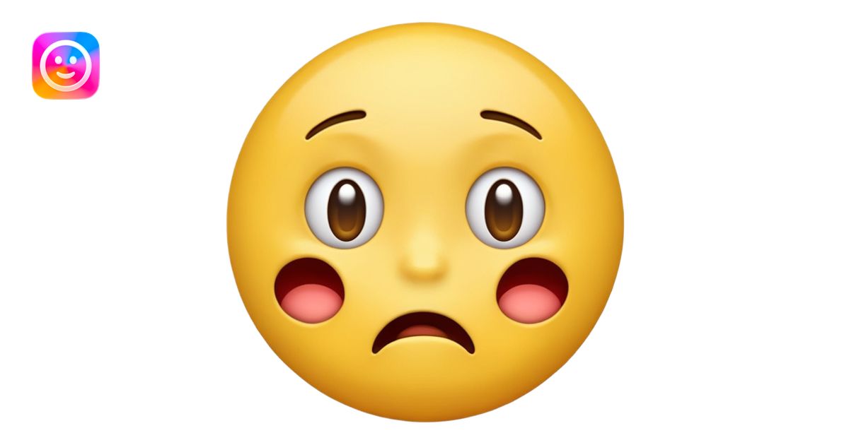 The yellow moaning emoji emoji | AI Emoji Generator