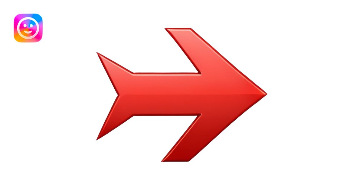 big red arrow emoji | AI Emoji Generator