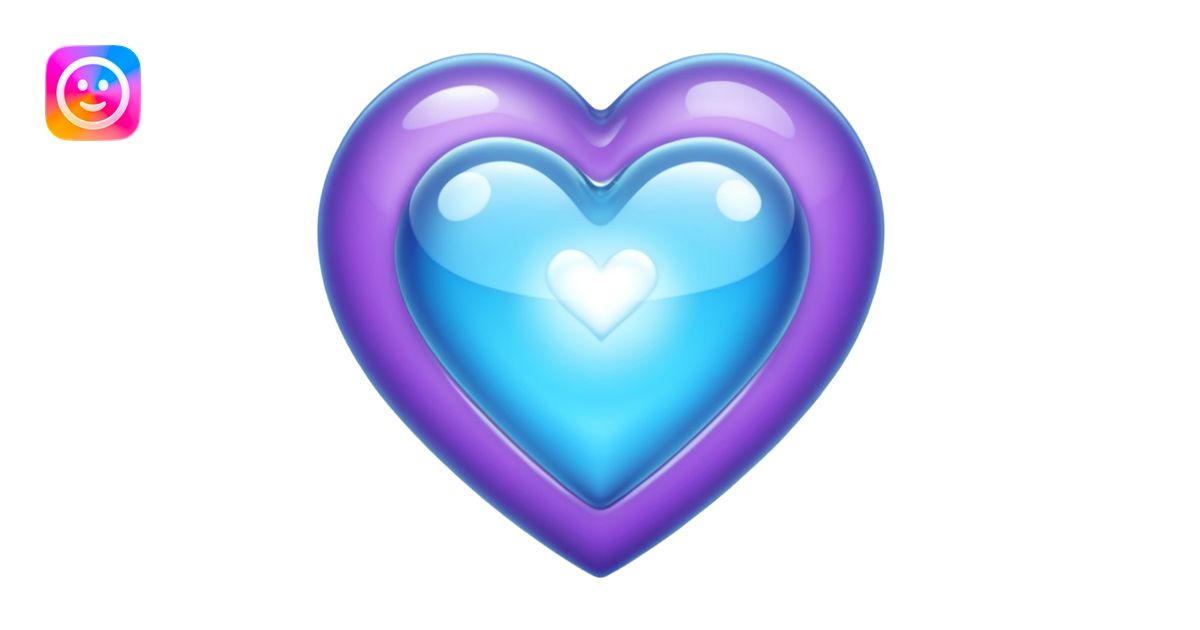 liquid glass heart emoji | AI Emoji Generator