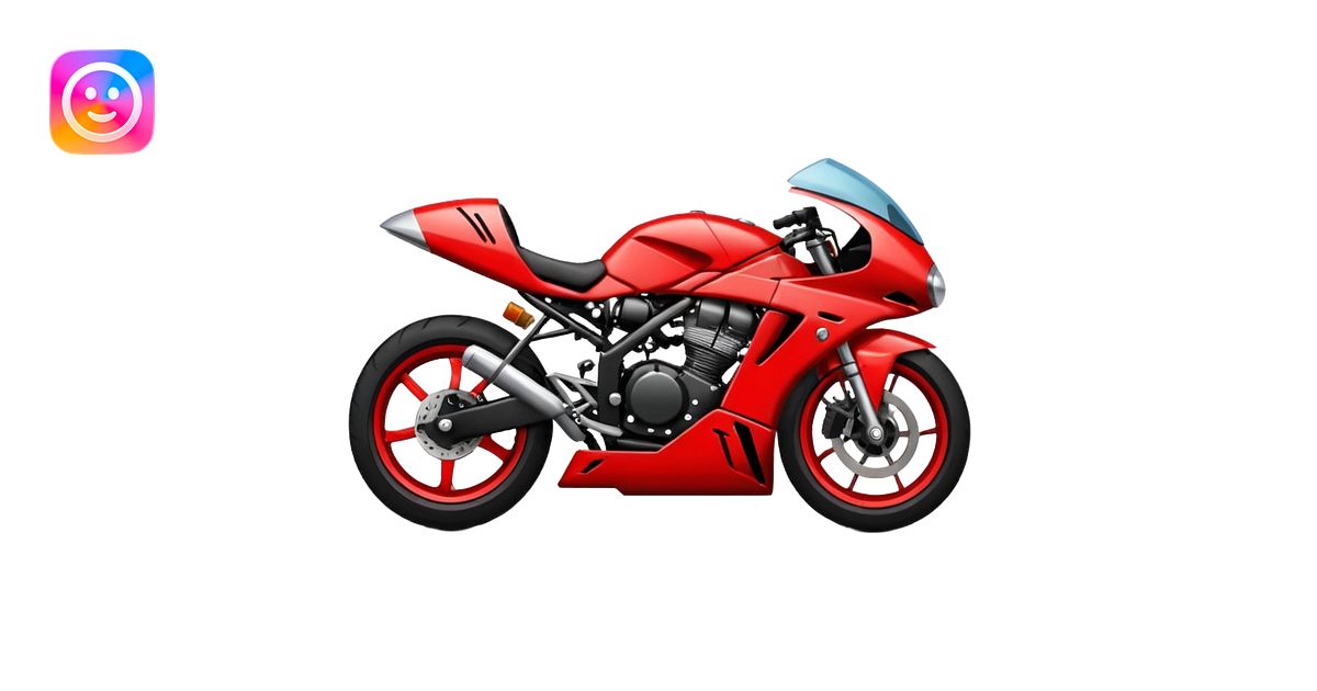 sports motorcycle lying on the ground emoji | AI Emoji Generator