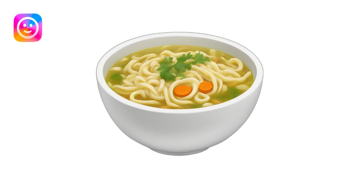 chicken noodle soup emoji | AI Emoji Generator