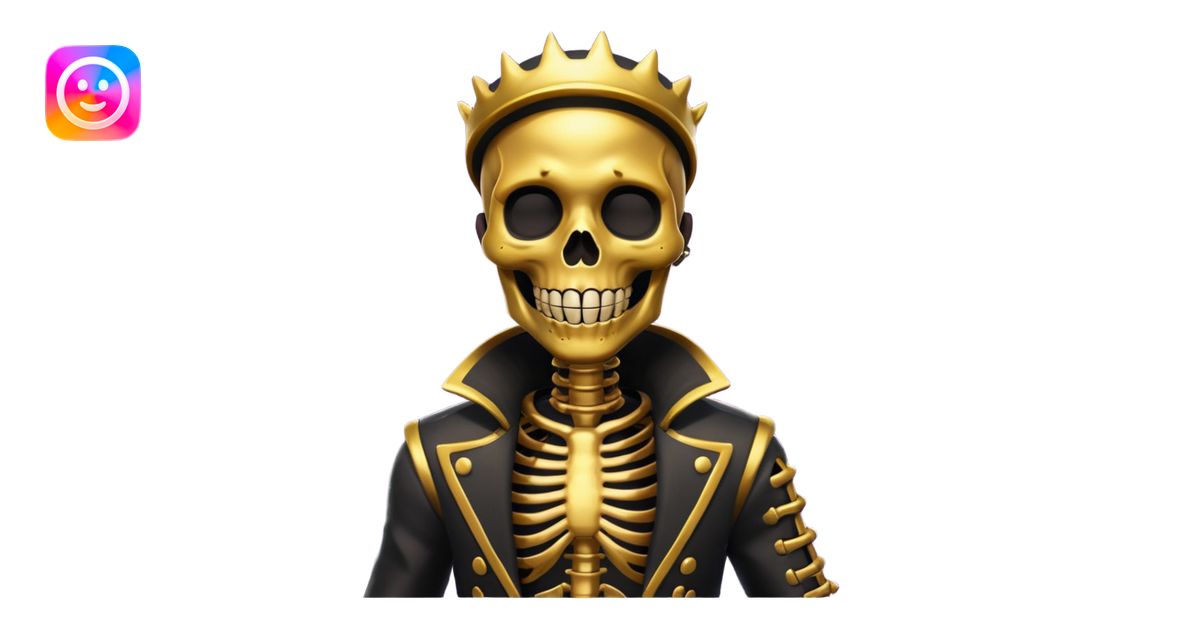 creame un emote de la skin Inferno Skeleton Balvin de fortnite emoji ...