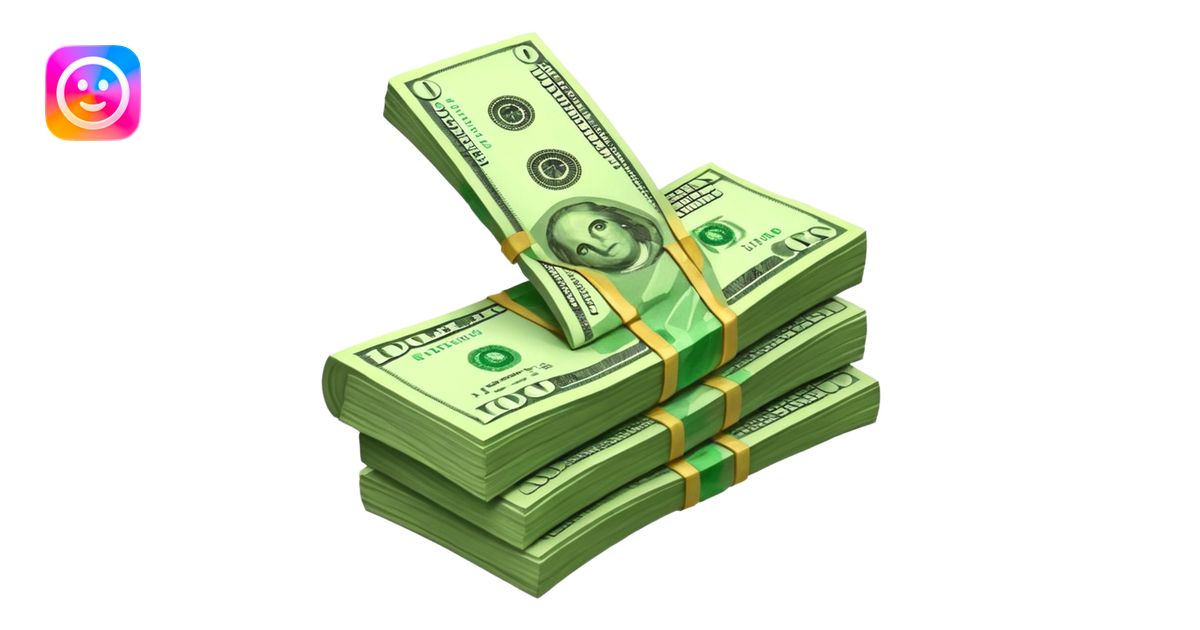 Falling value of the dollar emoji | AI Emoji Generator
