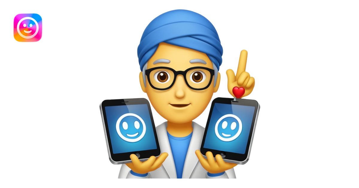 A tech guru emoji | AI Emoji Generator