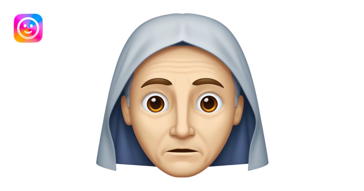 visage d'un pretre chauve catholique du moyen age emoji | AI Emoji ...