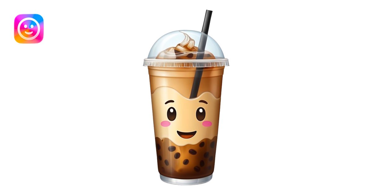 Flat lid iced coffee emoji | AI Emoji Generator