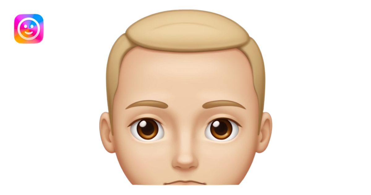 emoji of a human forehead only, showing the area between eyebrows and ...