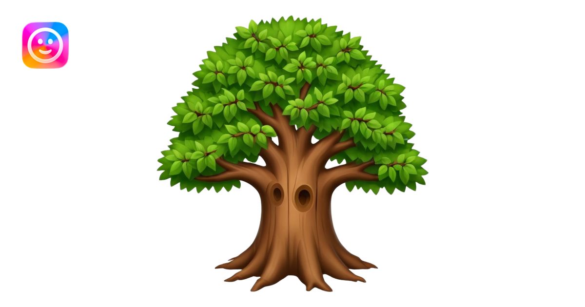 single big Tree emoji | AI Emoji Generator
