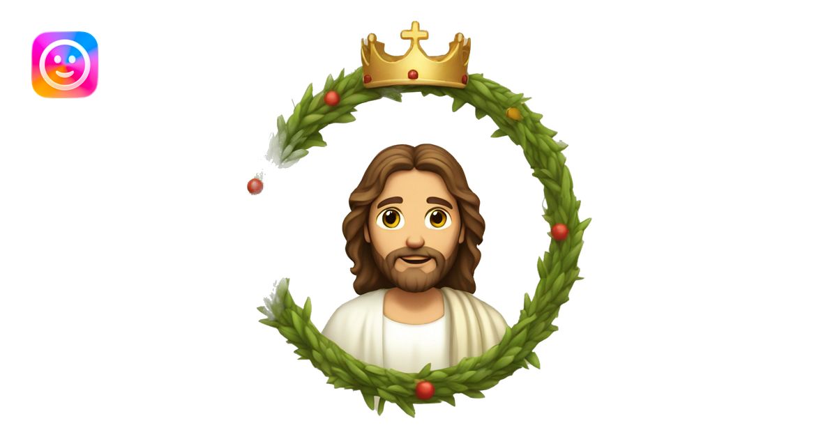 Jesus avec sa couronne depine emoji | AI Emoji Generator