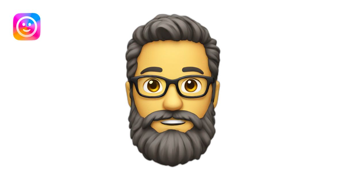 geek with beard emoji | AI Emoji Generator
