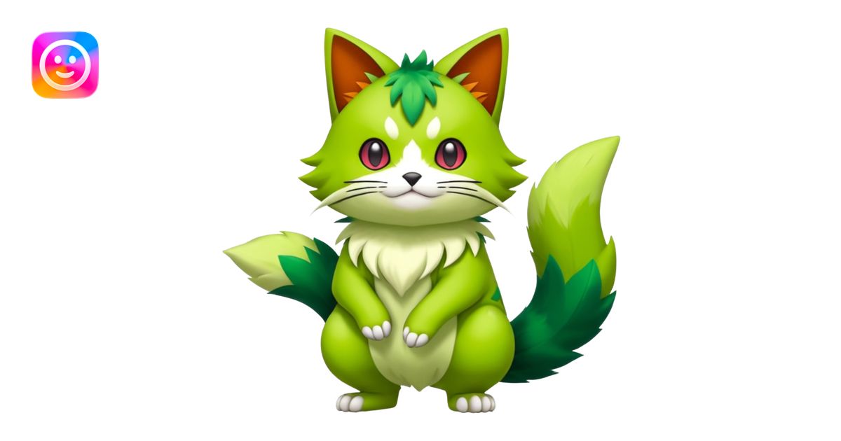 Sprigatito-Meowscarada-Pokémon-Fakémon-animal-fusion (full body) emoji ...
