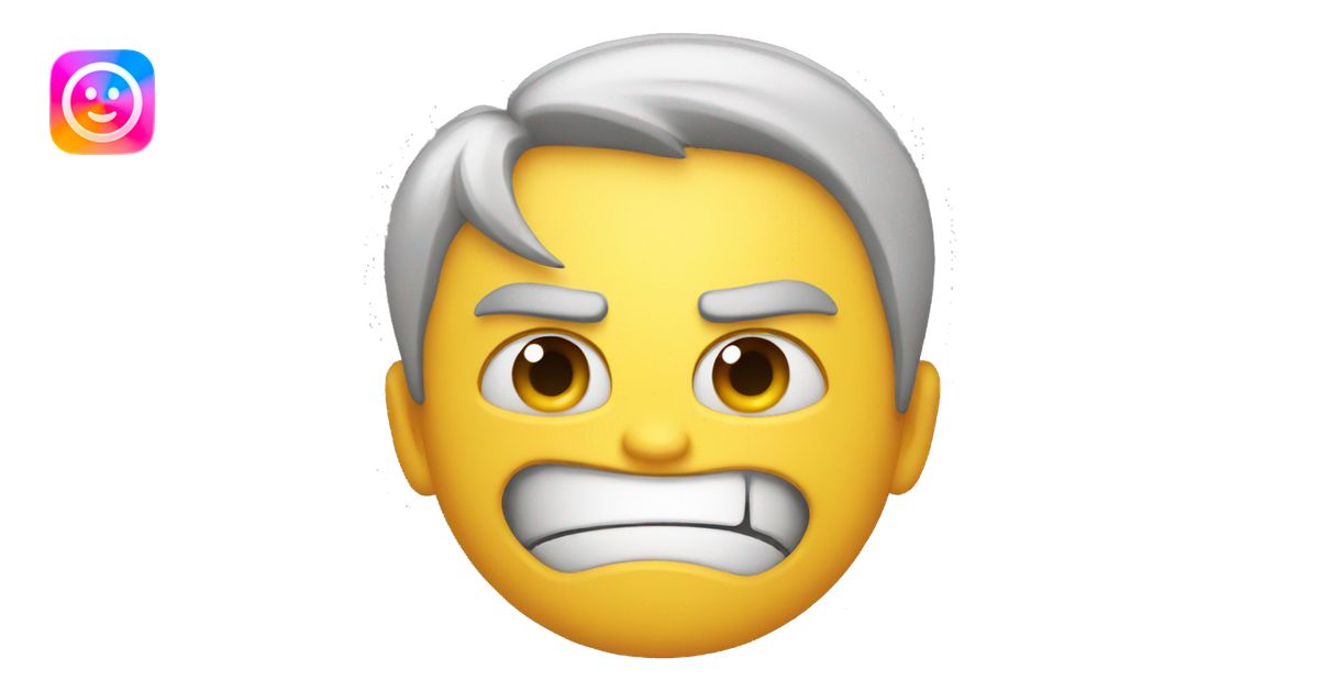 Angry smile emoji | AI Emoji Generator