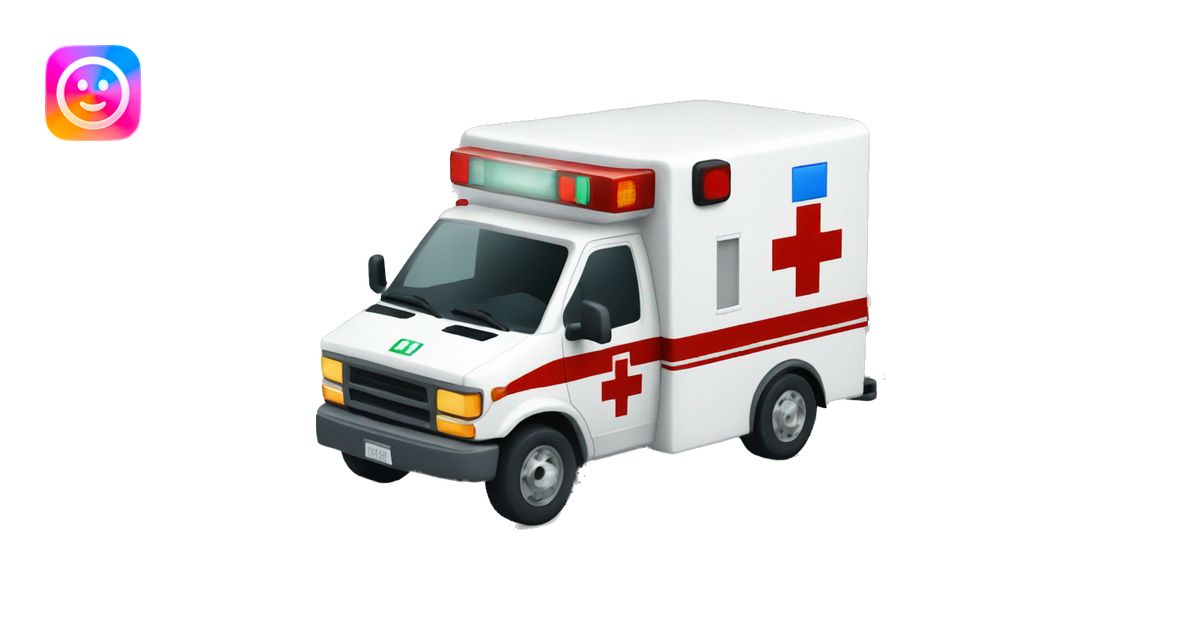 emergency ambulance rushing emoji | AI Emoji Generator