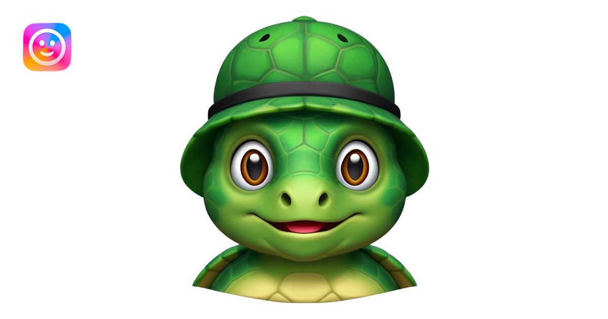 Turtle rapper emoji | AI Emoji Generator