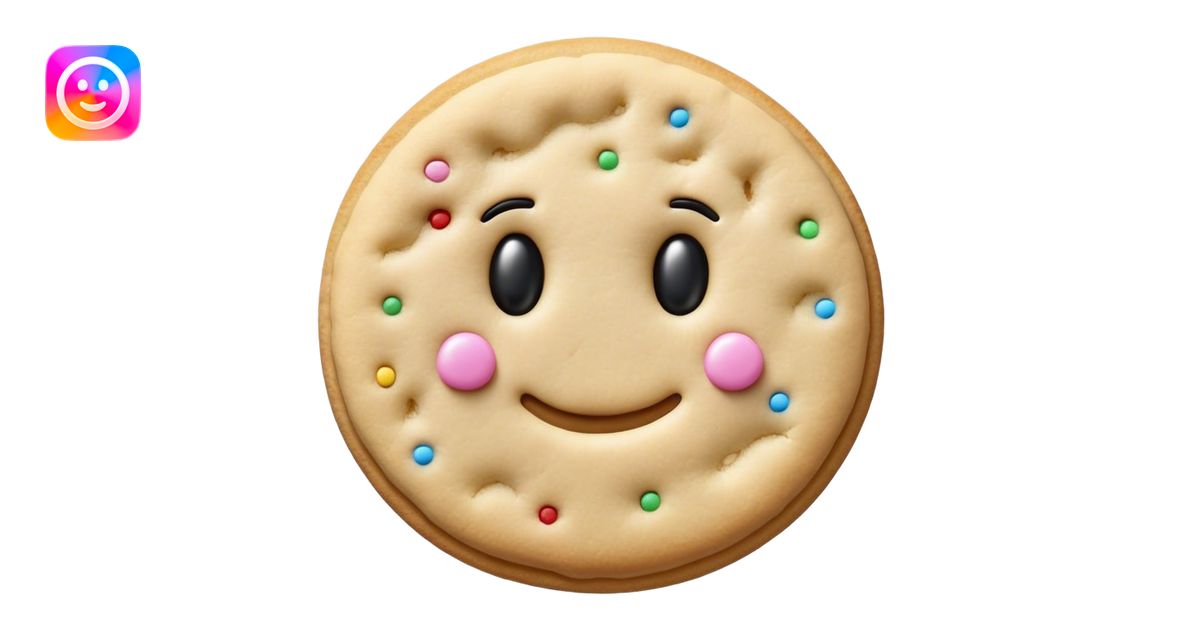 realistic sugar cookie emoji | AI Emoji Generator