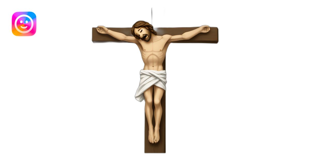 Crucified Jesus emoji | AI Emoji Generator