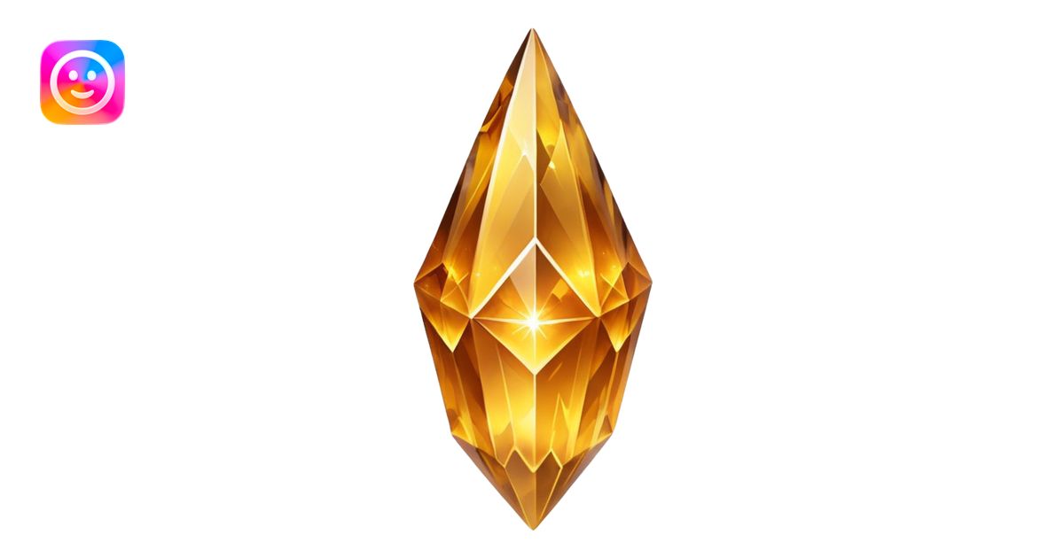 golden nebula crystal shard emoji | AI Emoji Generator