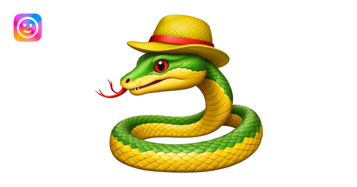 HAT SNAKE emoji | AI Emoji Generator