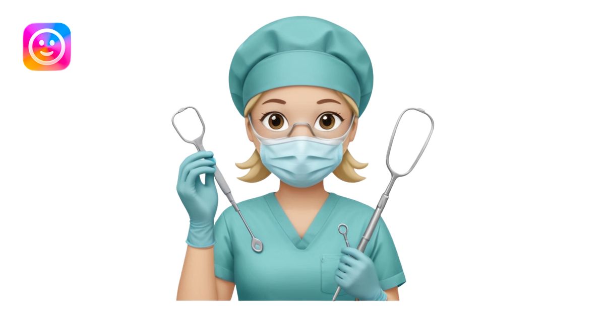 scrub nurse sterile stuff emoji | AI Emoji Generator