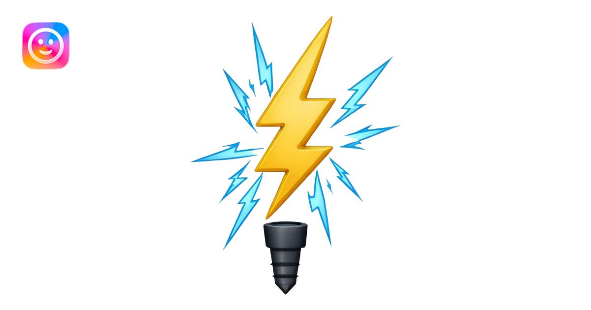 Exclamation point with lightning bolt instead of stick emoji | AI Emoji ...