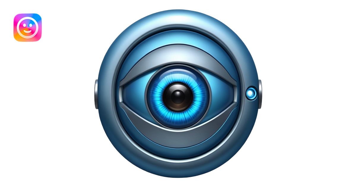 Robot Eye emoji | AI Emoji Generator