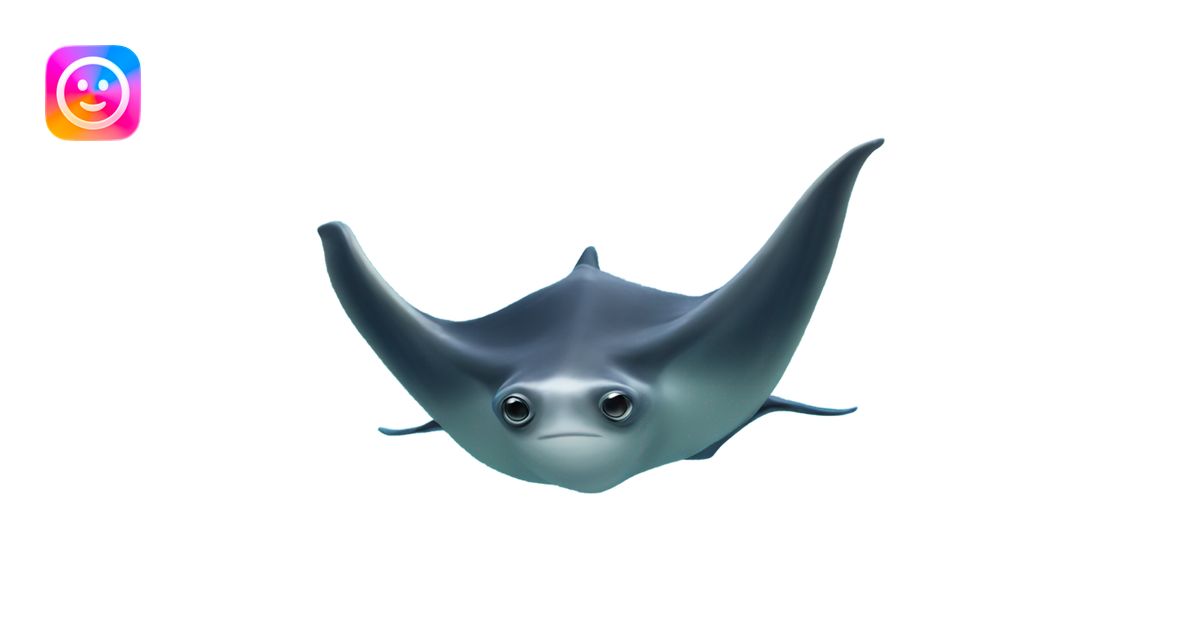 Manta Ray emoji | AI Emoji Generator