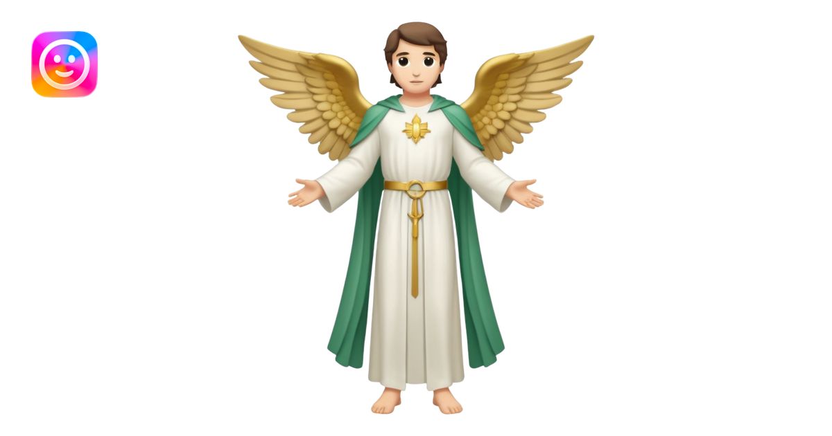 Archangel Raphael full body emoji | AI Emoji Generator