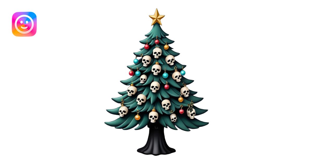 goth christmas tree emoji | AI Emoji Generator