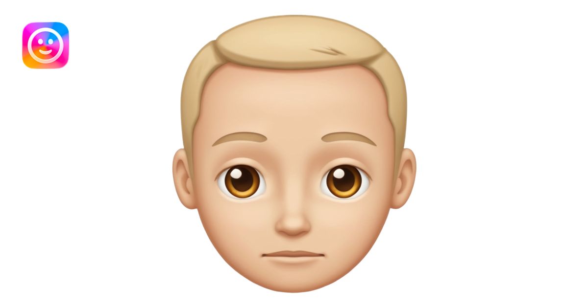 emoji of a human forehead only, showing the area between eyebrows and ...
