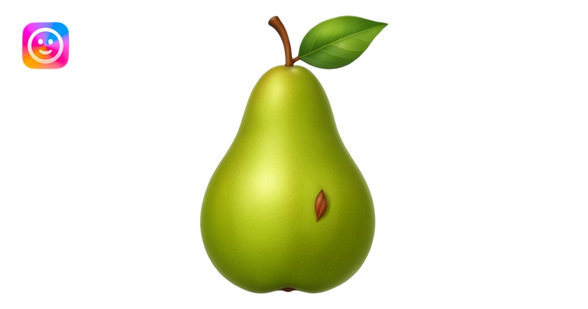 Royal pear emoji | AI Emoji Generator