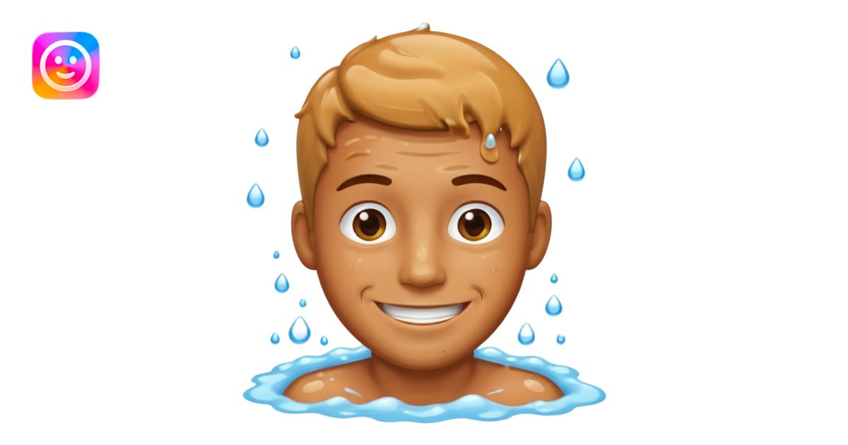 Man in shower emoji | AI Emoji Generator