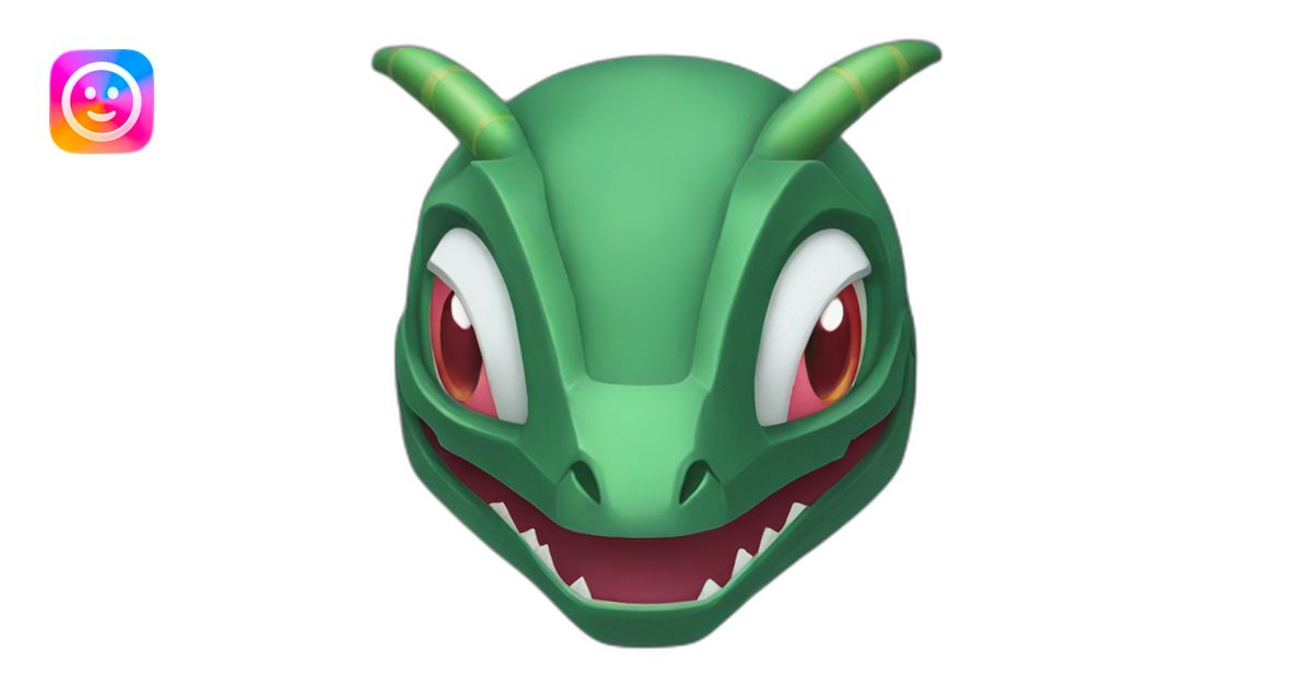 Rayquaza Head emoji | AI Emoji Generator