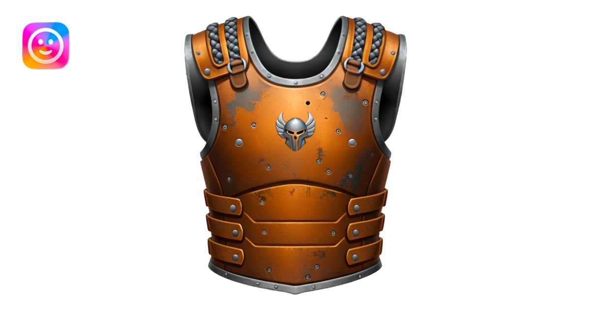 Rusted warrior body armor emoji | AI Emoji Generator